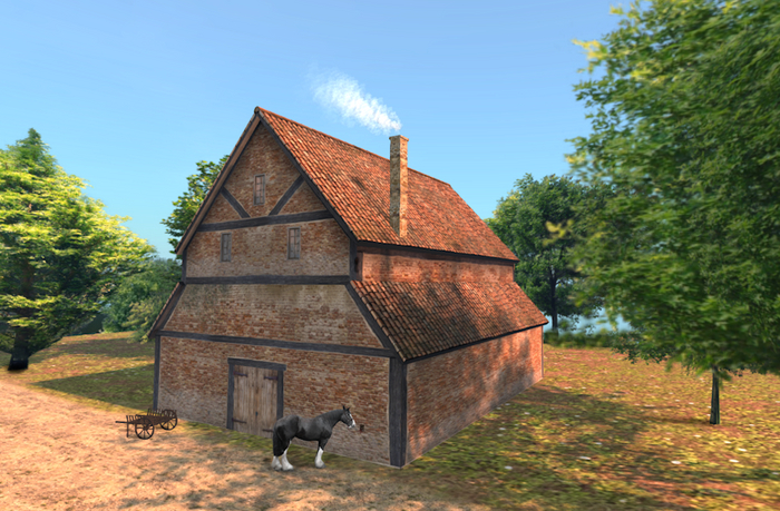 Second Life Marketplace - Medieval Barn/House 'Tristan'